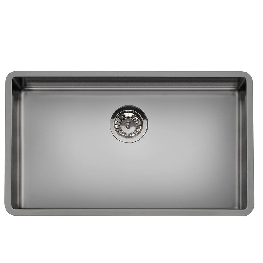 LAVELLO 1 VASCA SOTTOTOP 80cm DARK INOX Lavelli
