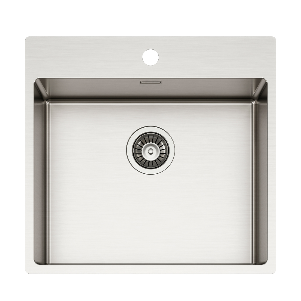 LAVELLO NEW TECHNICK PLUS N100 L 1 VASCA R12 INOX Lavelli